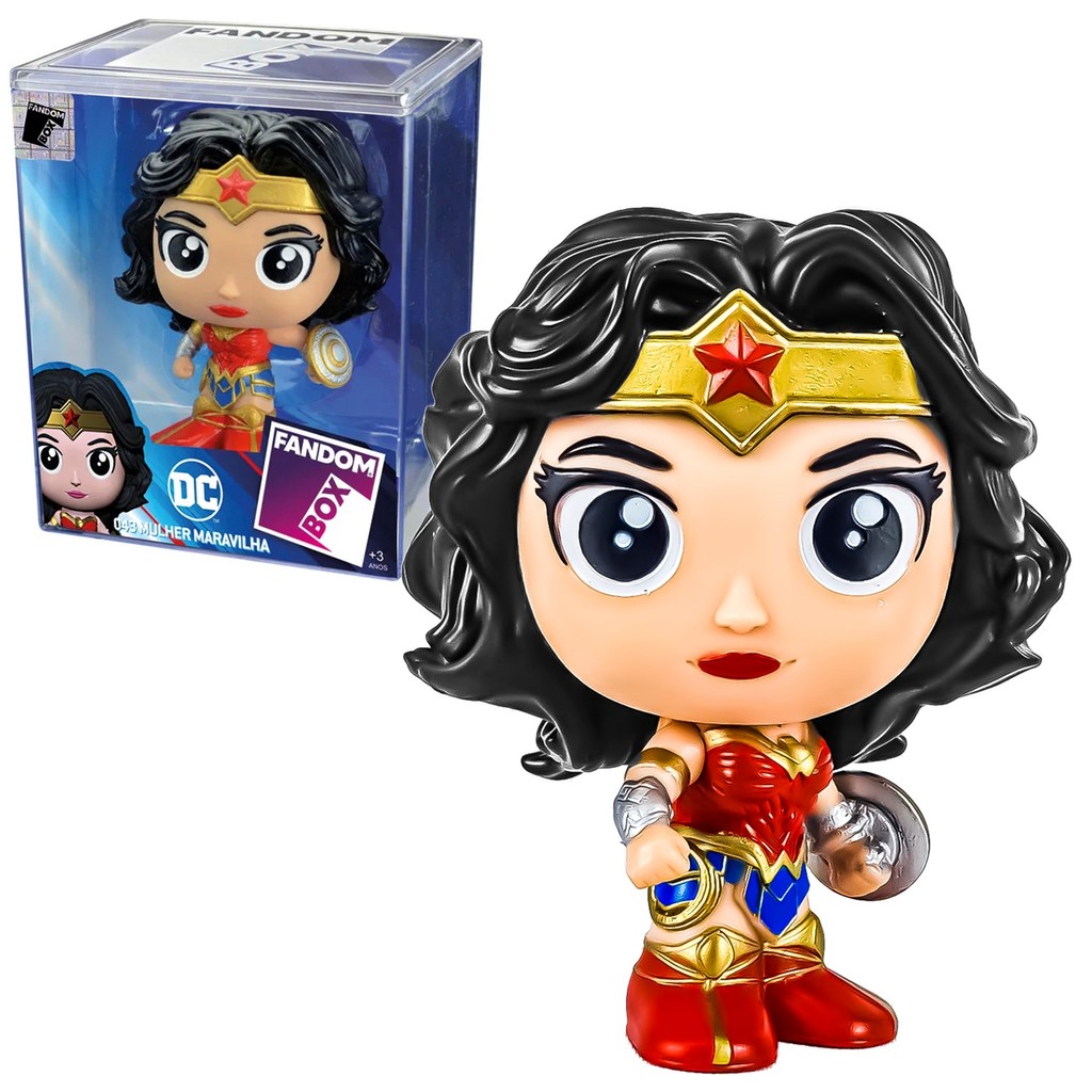 Figura Mulher Maravilha Boneco Colecionável Liga Da Justiça Fandom Box ...