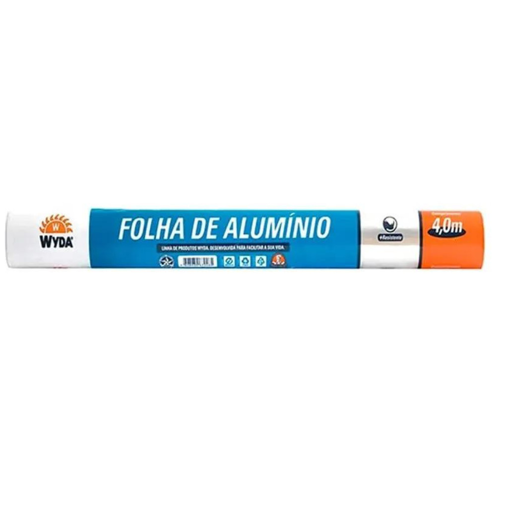 Kit 3 Rolo Papel Alumínio 30cm X 4 Metros Wyda | Shopee Brasil