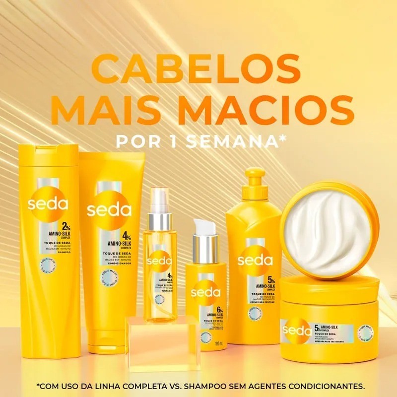 Kit Completo Seda Toque de Seda (6 itens) | Shopee Brasil