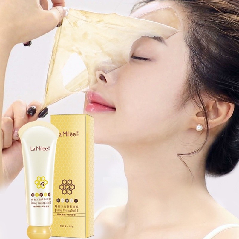 La Milee honey mask 60g Máscara De Mel Peel-Off Remove Cravos Cutícula ...