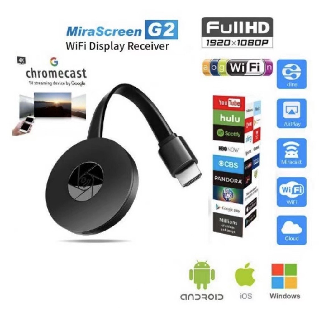 Original Chromecast G2 4K Ultra HD TV streaming Google Miracast ...