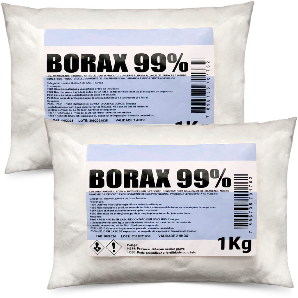 Borax ( Borato De Sódio ) 99% = Bórax Fundente Premium - 2kg | Shopee ...
