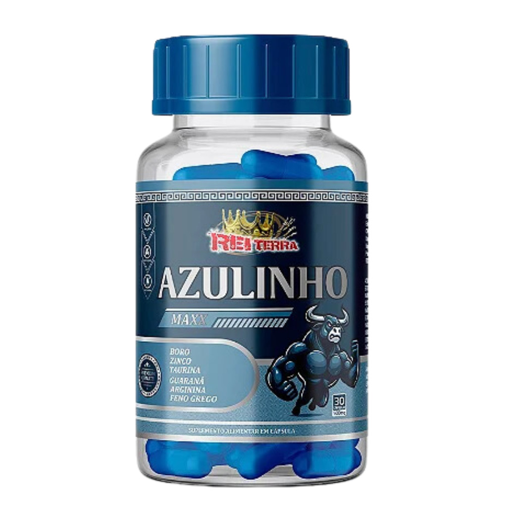 Azulinho Maxx 30 Cápsulas 500mg Rei Terra | Shopee Brasil