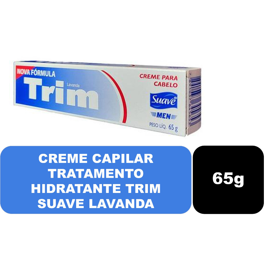 Creme Capilar Tratamento Hidratante Trim Suave Lavanda 65g | Shopee Brasil
