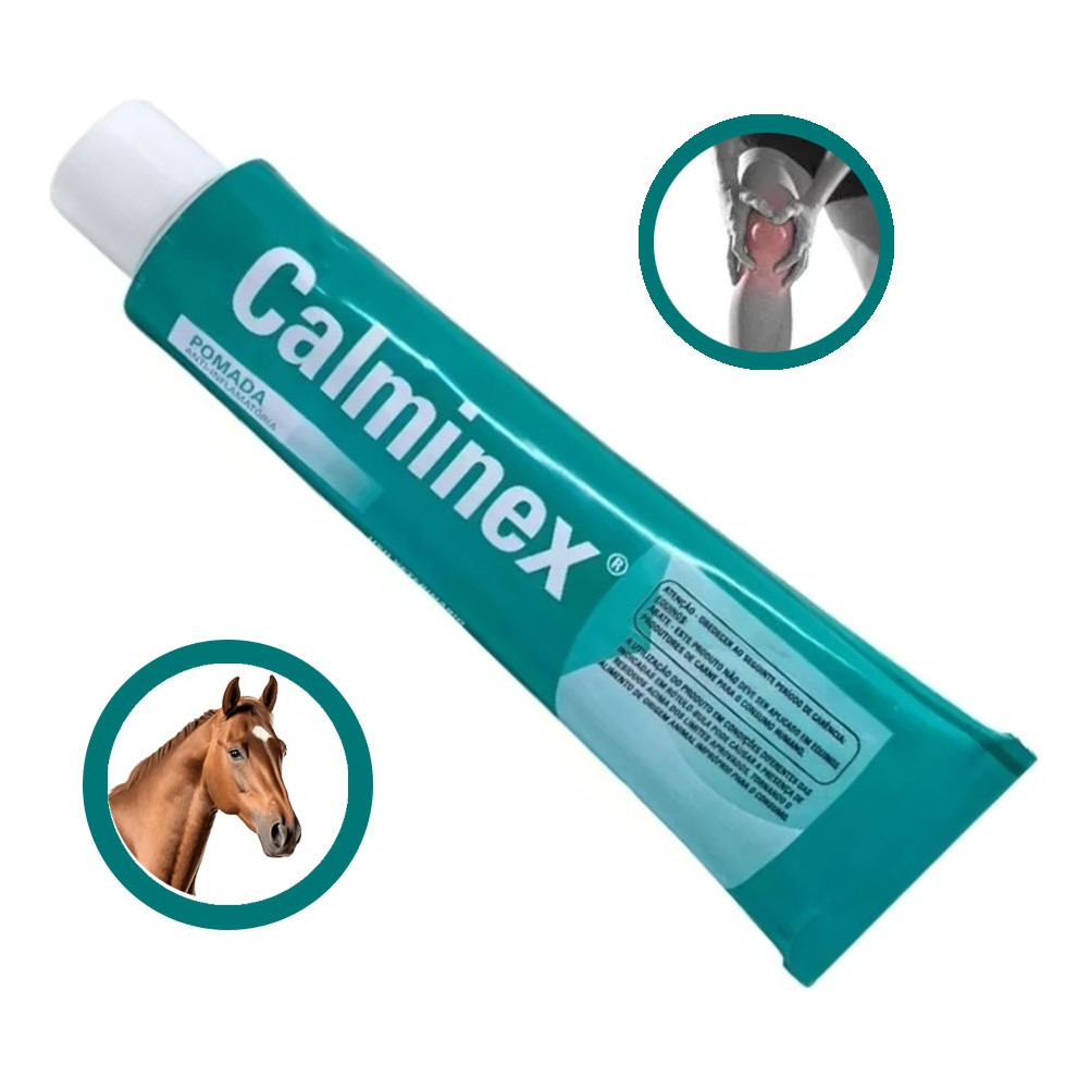 Calminex Pomada De Uso Veterinário 100g Dores E Pancadas | Shopee Brasil