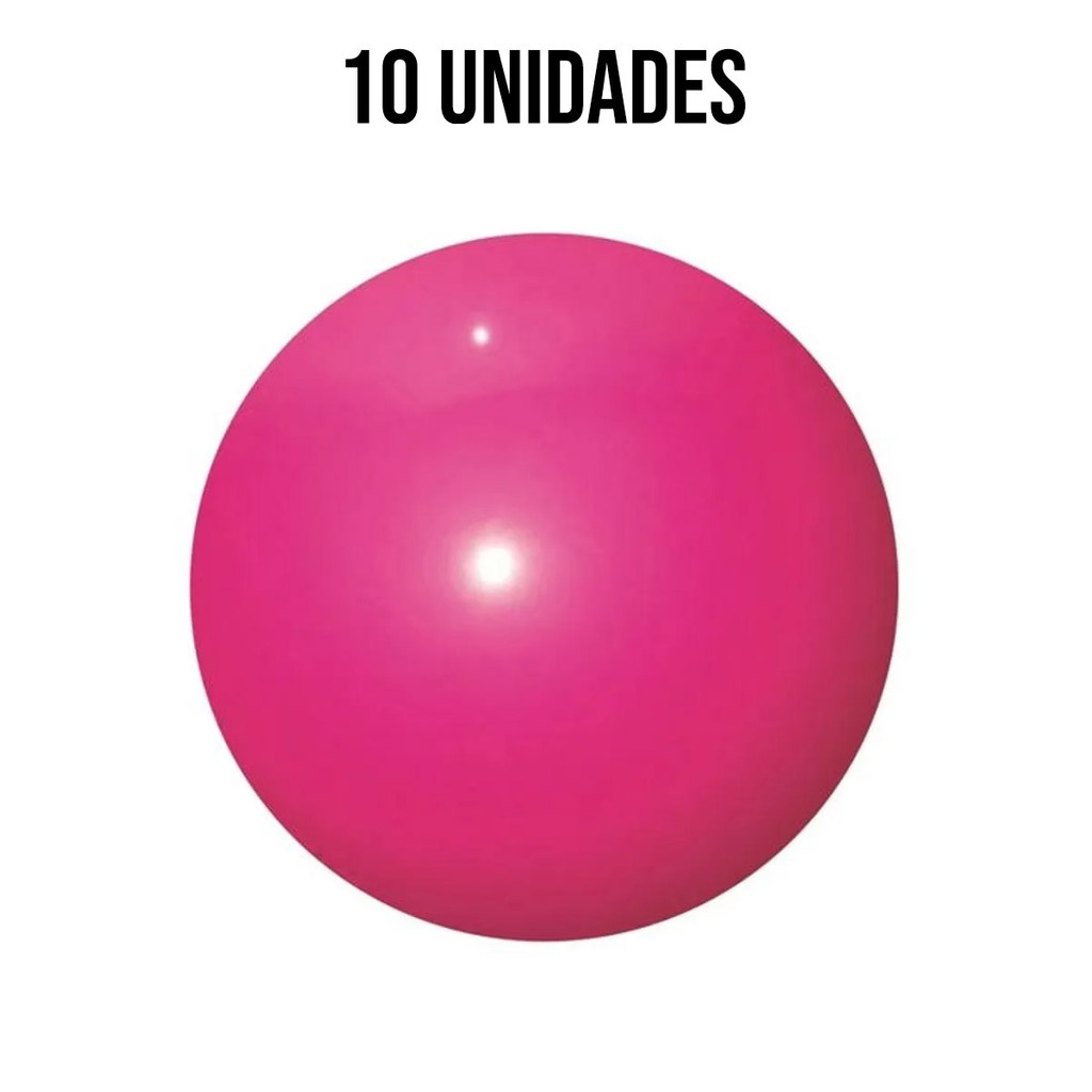 Bola de Vinil Lisa Pink - 14 Polegadas - 10 Unidades | Shopee Brasil