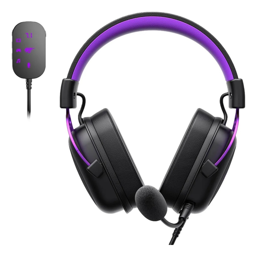 Headset Gamer Havit H2002c+u Usb P2 Drivers 53mm Cor Preto E Cor preto ...