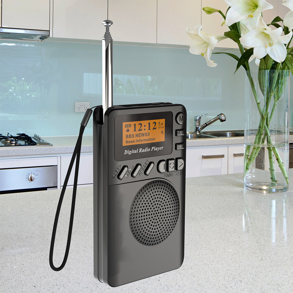 Rádio Digital DAB FM Com Entrada Para Fone De Ouvido Portátil Alto ...
