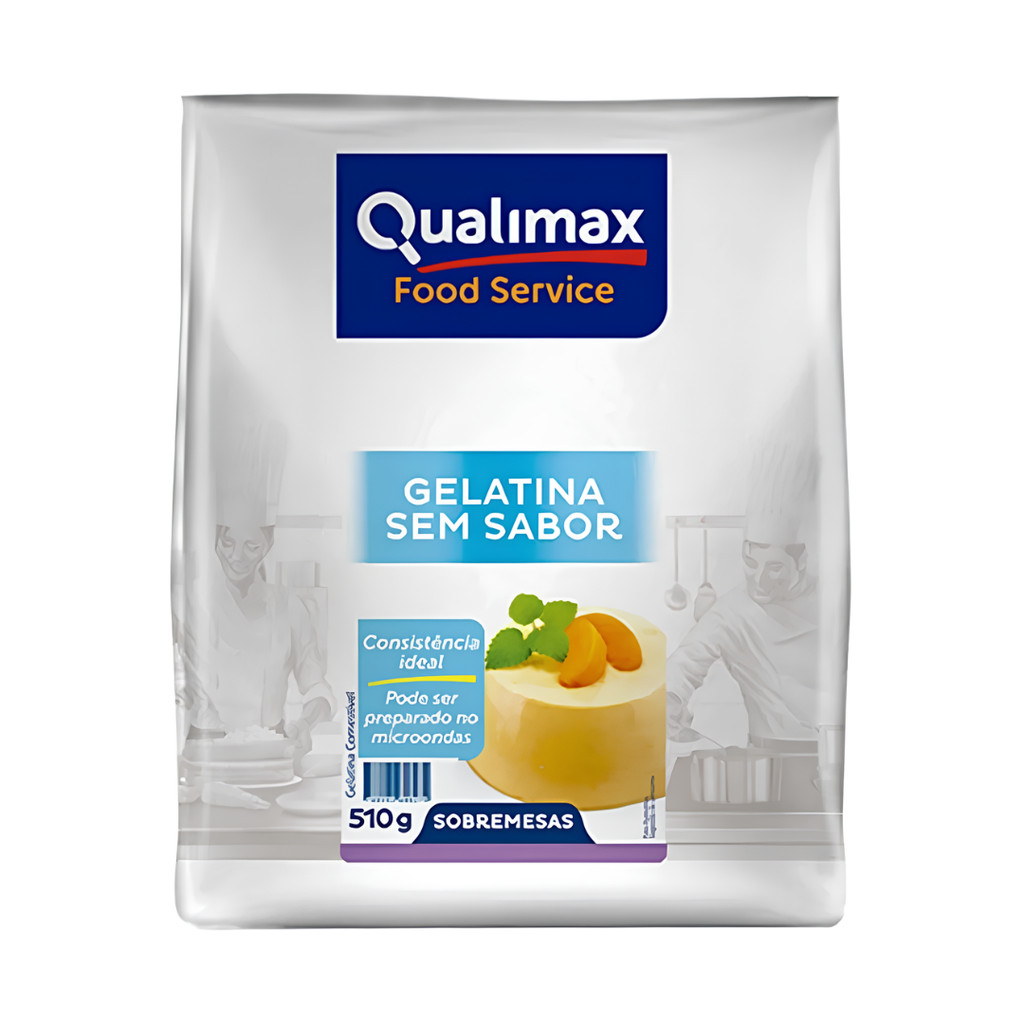 Gelatina Sem Sabor Qualimax 510g - Food Service | Shopee Brasil