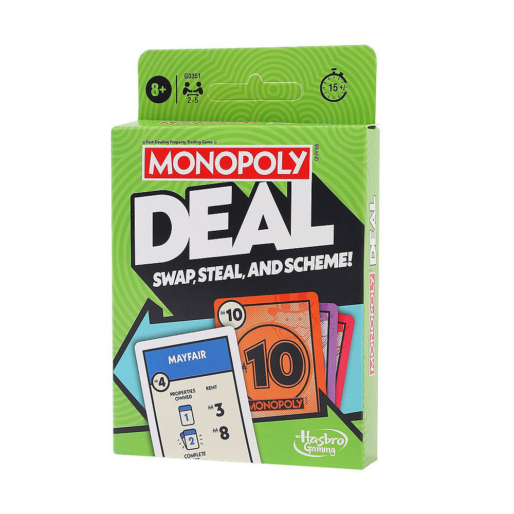 Monopoly Brand Monopoly Deal Family Card Game | Shopee Brasil