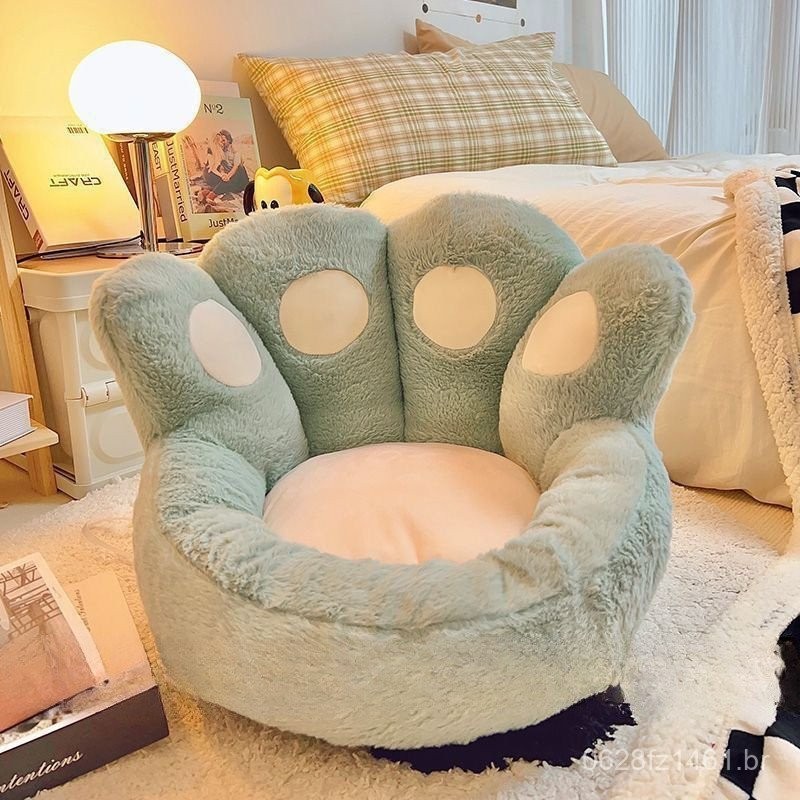 Sofá Longo para Quarto, Tapete de Chão, Almofada de Pata de Gato para ...