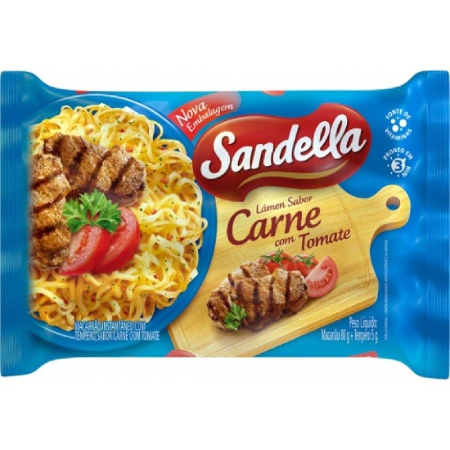 Macarrao Instanelo Sandella 80Gr Sabores 50un | Shopee Brasil