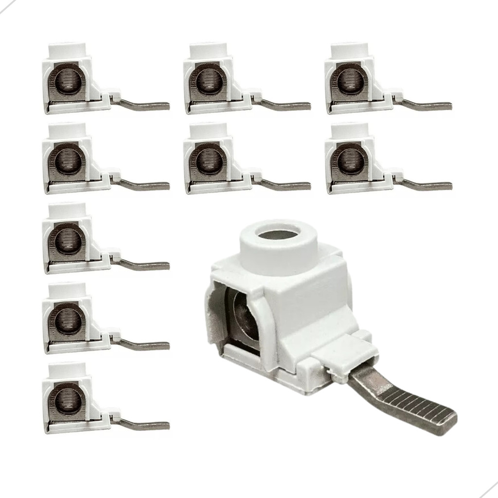 Kit 10 Conector Terminal Genérico Para Cabo 25mm Saída Lateral Elétrico ...