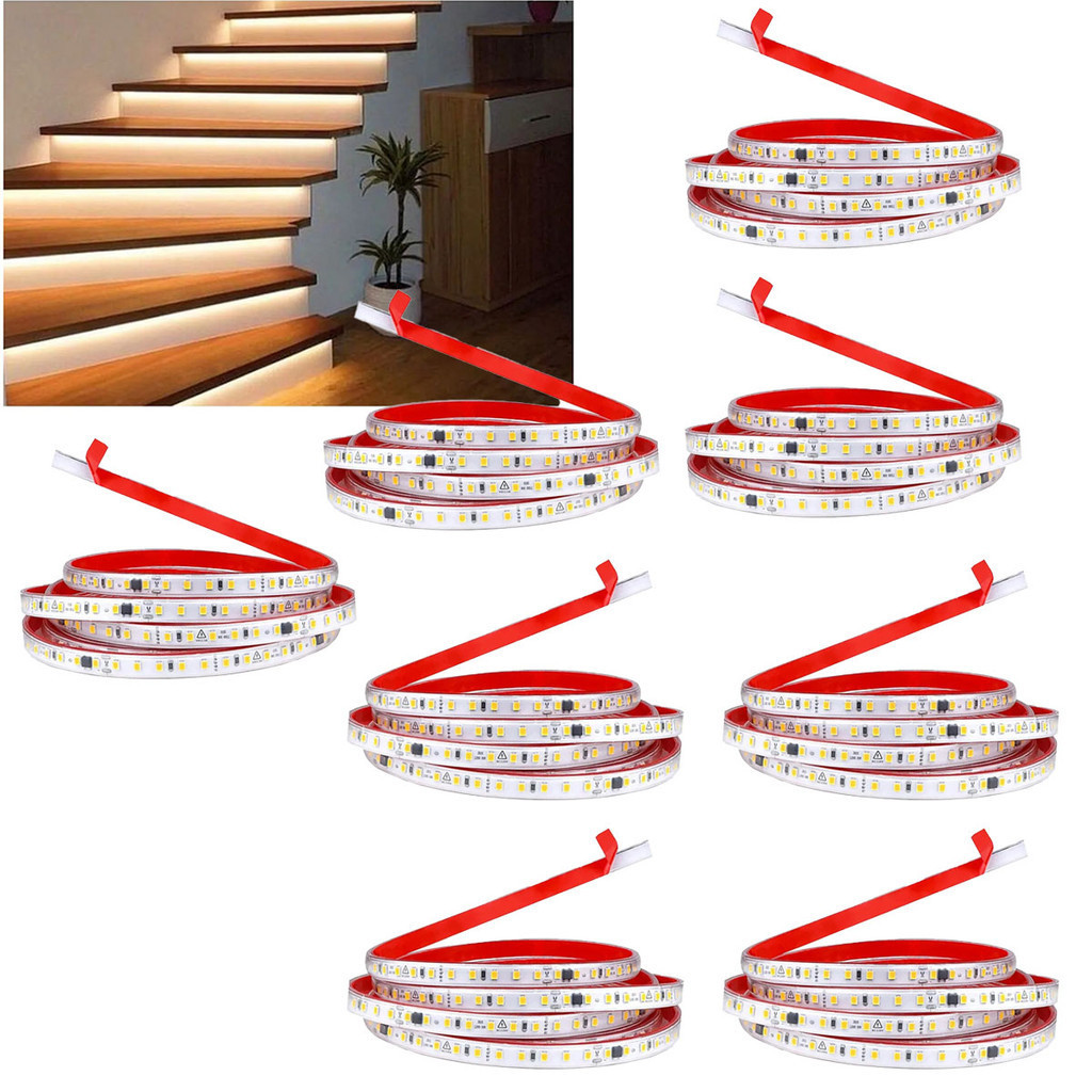 Fita de Led 3000K SMD 127V 3 Metros Fita Dupla Face Kit 8 Unidades Plug ...