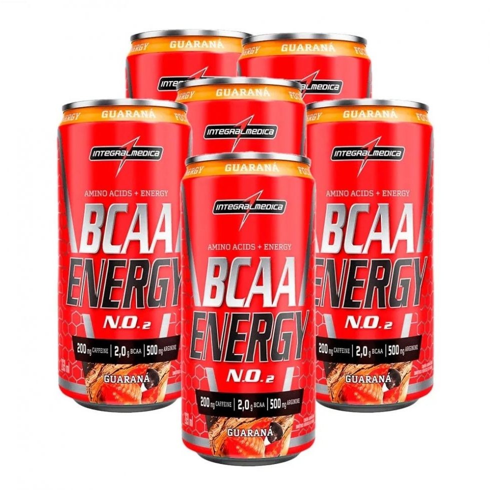 BCAA Energy Drink (6 Latas 269ml) | Shopee Brasil