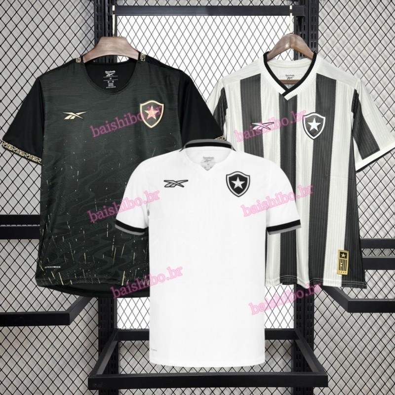 P-4GG Gray Branco Casa Fora Terceira Camisa de futebol Botafogo 2024 ...