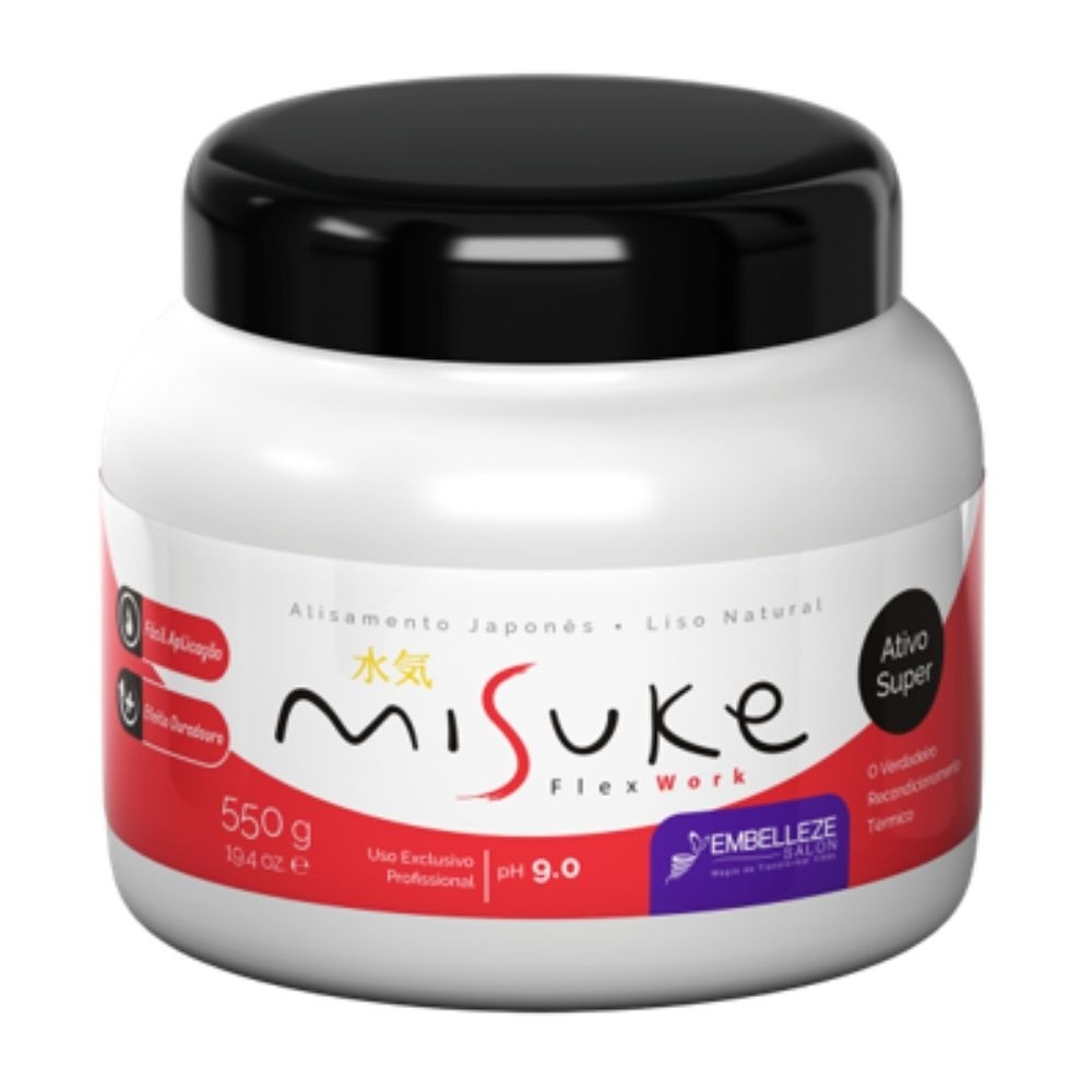 Creme Alisante Misuke Ativo Super | Shopee Brasil