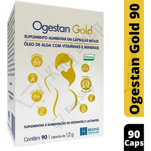 Ogestan Gold Suplemento Alimentar C/90 Capsulas De 1,2gr Original ...