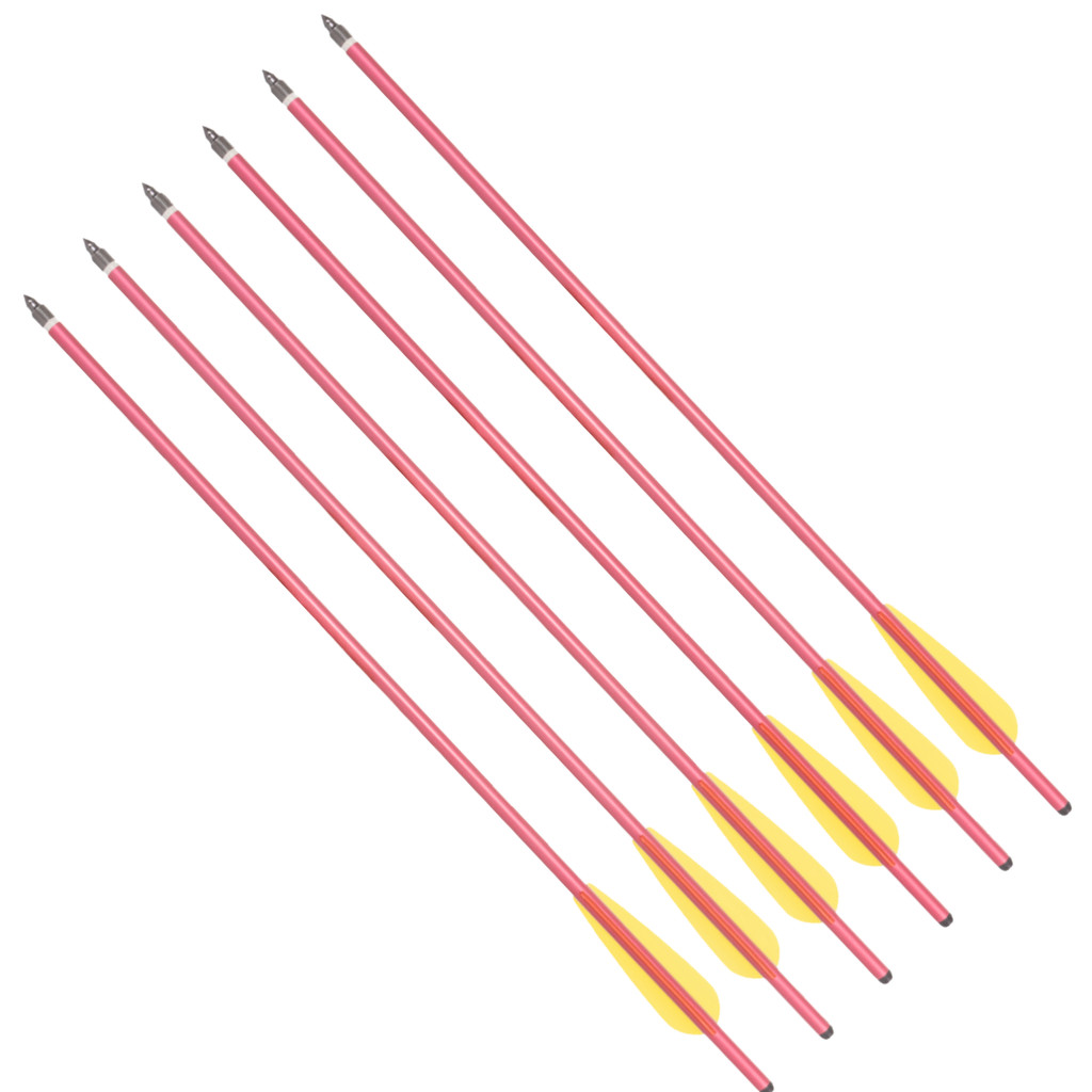 Kit 6 Flechas Alumínio 20" Rossi Vermelha para Balestra Besta Crossbow ...