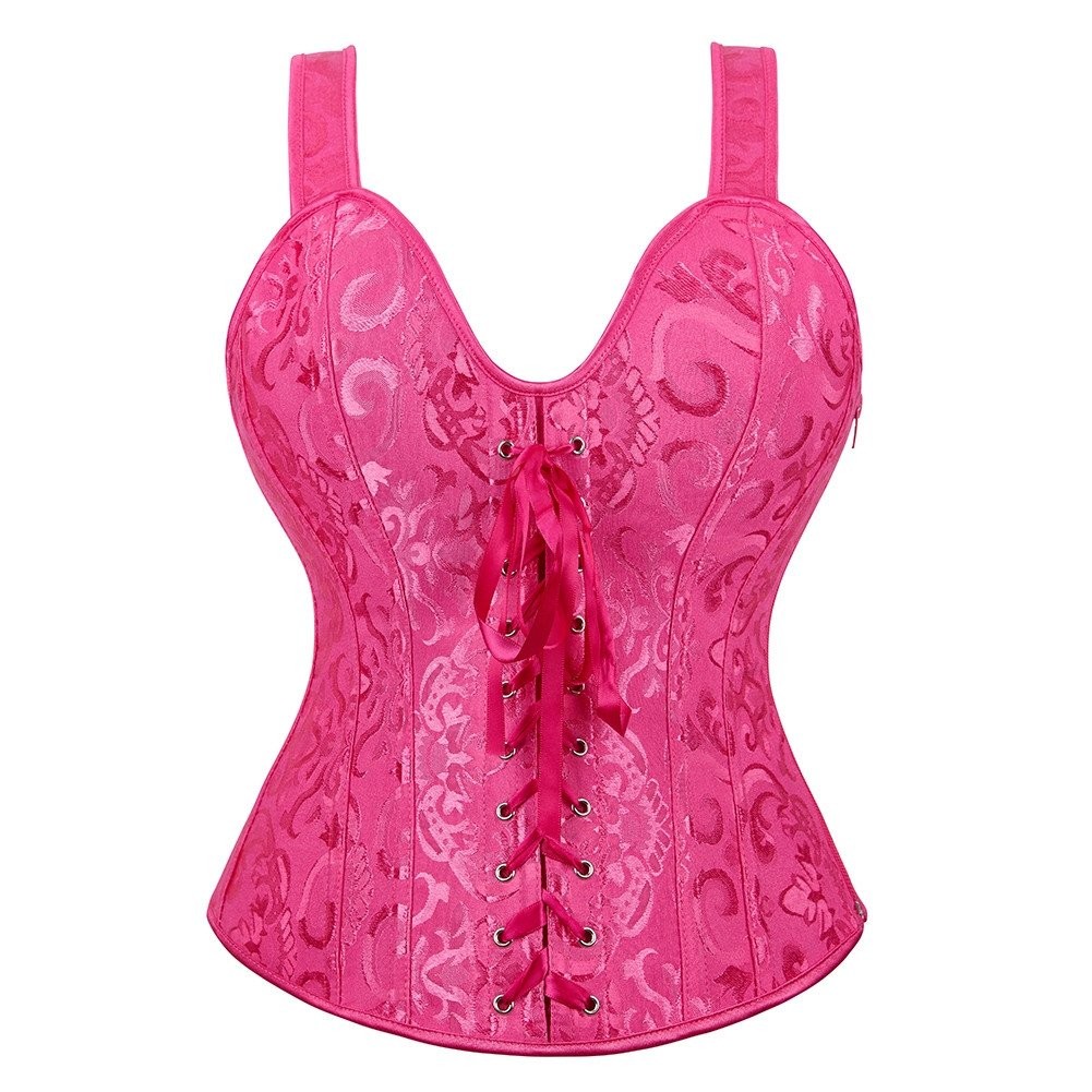 Corpete Superior Espartilho com Alças Sexy, Bustier com Zíper, Colete ...