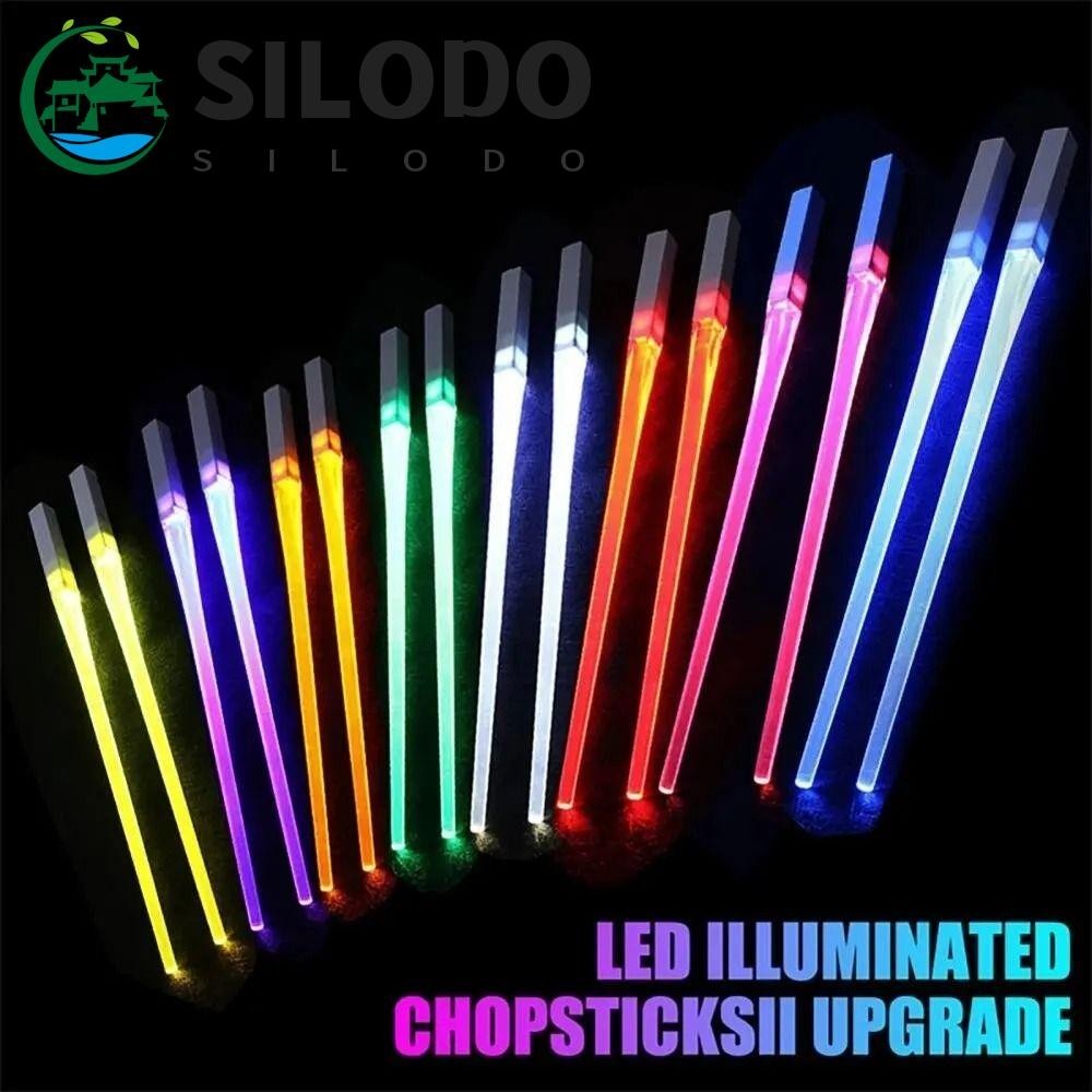 SILODO 1 Par De Pauzinhos LightSaber , Iluminados Reutilizáveis ...