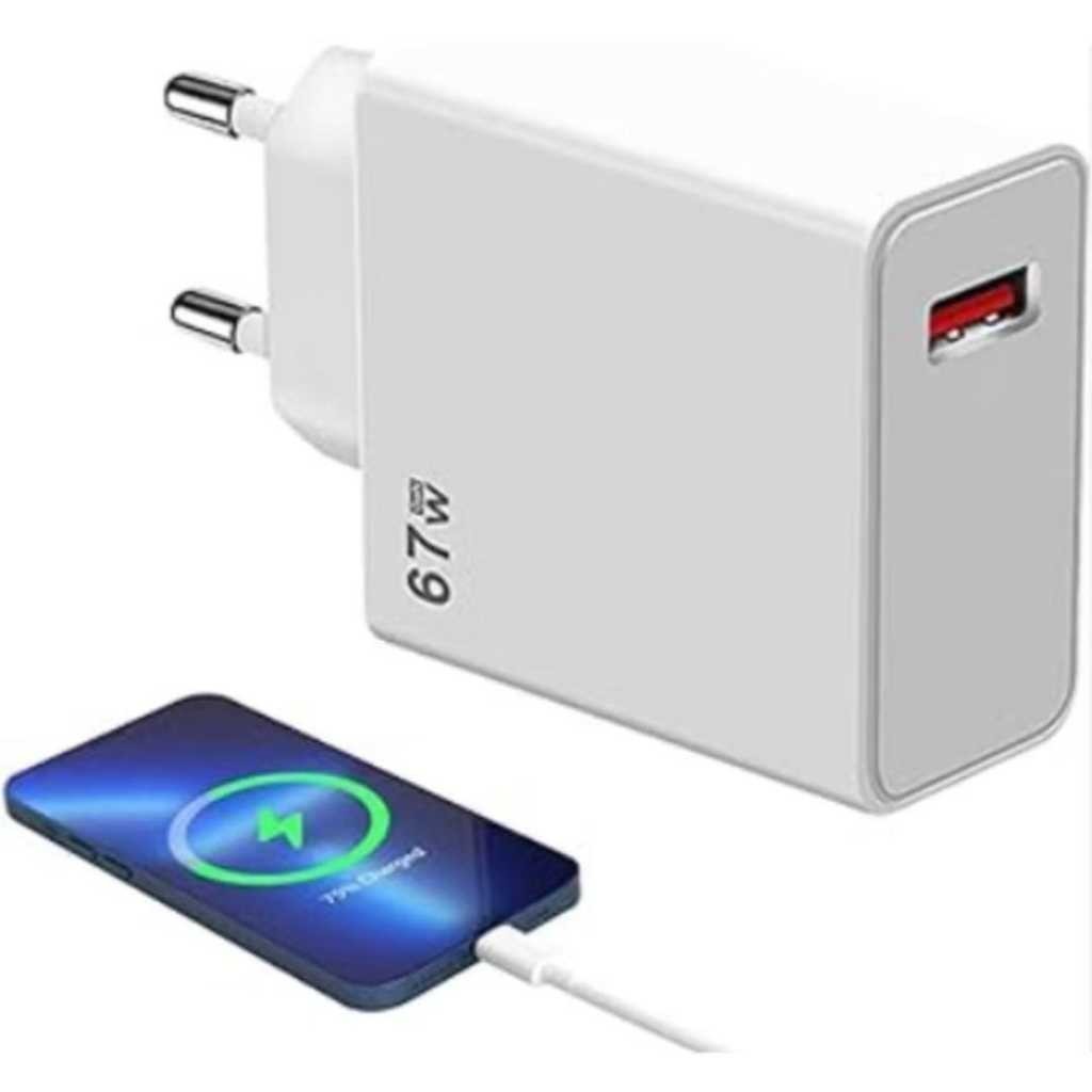 Fonte Usb Carregador Ultra Rápido 67w Usb C Turbo | Shopee Brasil