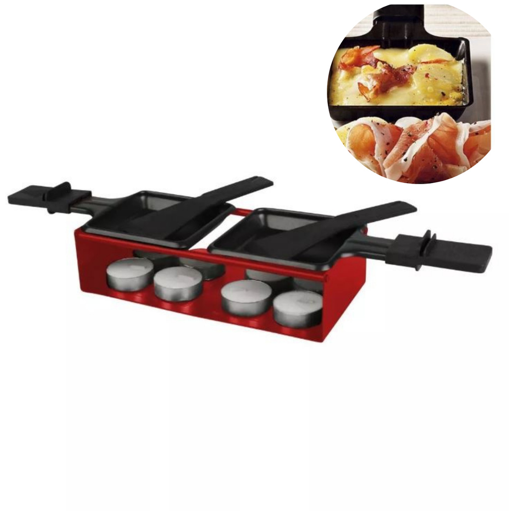 Conjunto Raclete 13 Pçs Rechaud Derreter Queijos Kit Fondue | Shopee Brasil