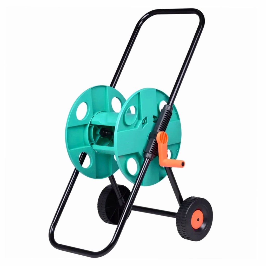 Enrolador Mangueira Carrinho Com Rodas Suporte Ate 45m - KALA | Shopee Brasil