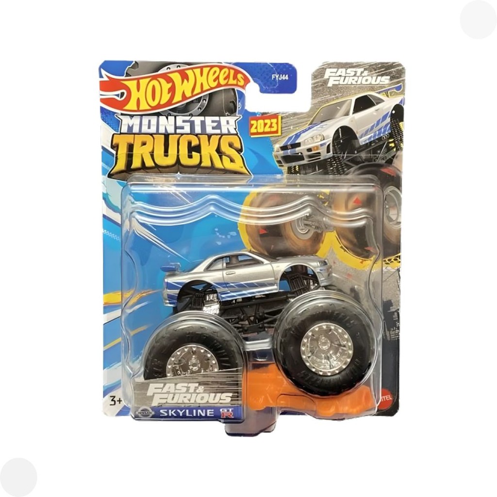 Hot Wheels Monster Truck Nissan Skyline 1:64 FYJ44 - Mattel | Shopee Brasil