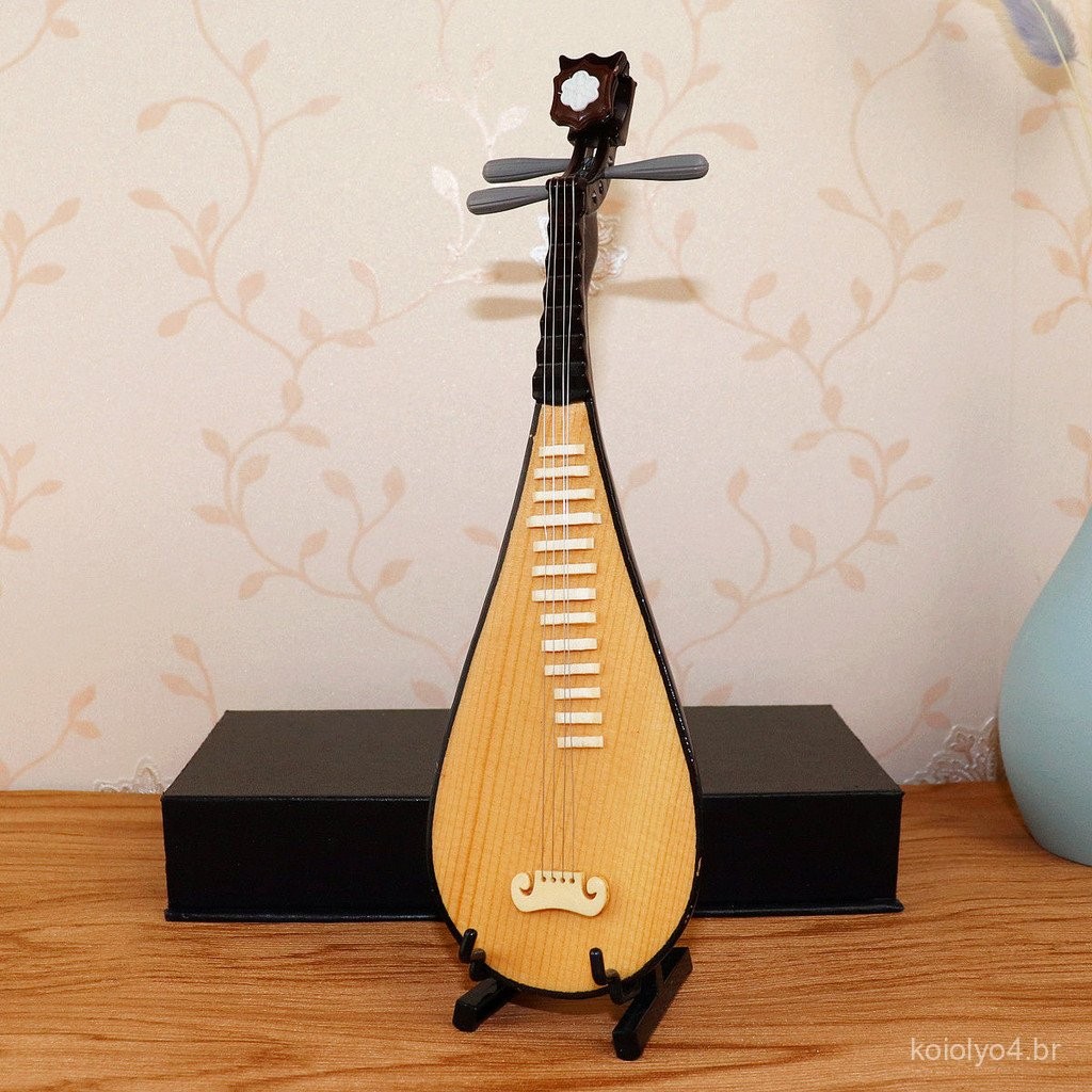Engraved Folk Music Instruments Miniature Models: Guzheng, Erhu, Pipa ...