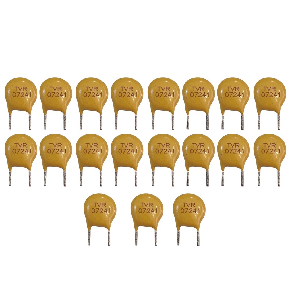 19 VARISTOR OXIDO METAL TVR07241 | TVR 07241 240V 07MM | Shopee Brasil