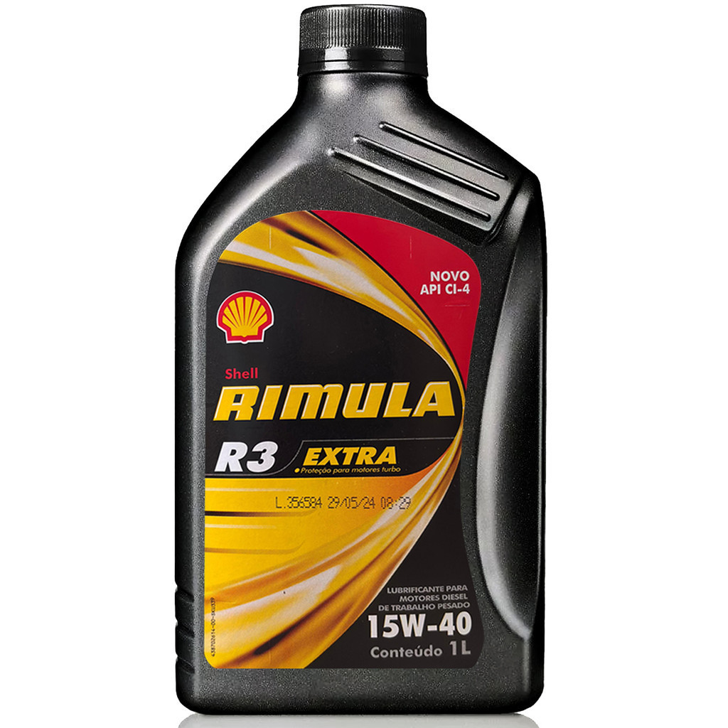 Oleo De Motor Lubrificante Shell Rimula R3 Extra 15W40 Turbo Diesel CI ...