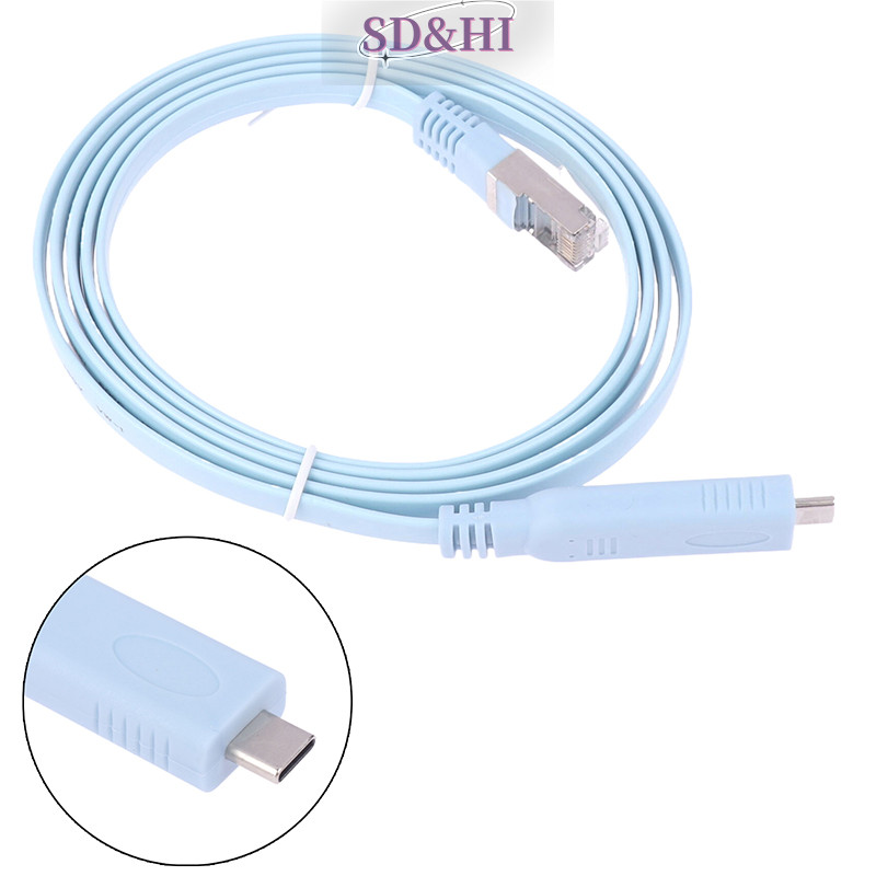 SDHI 1,5m Cabo Usb C Para Rj45 Console Rs232 Adaptador Serial Roteador ...