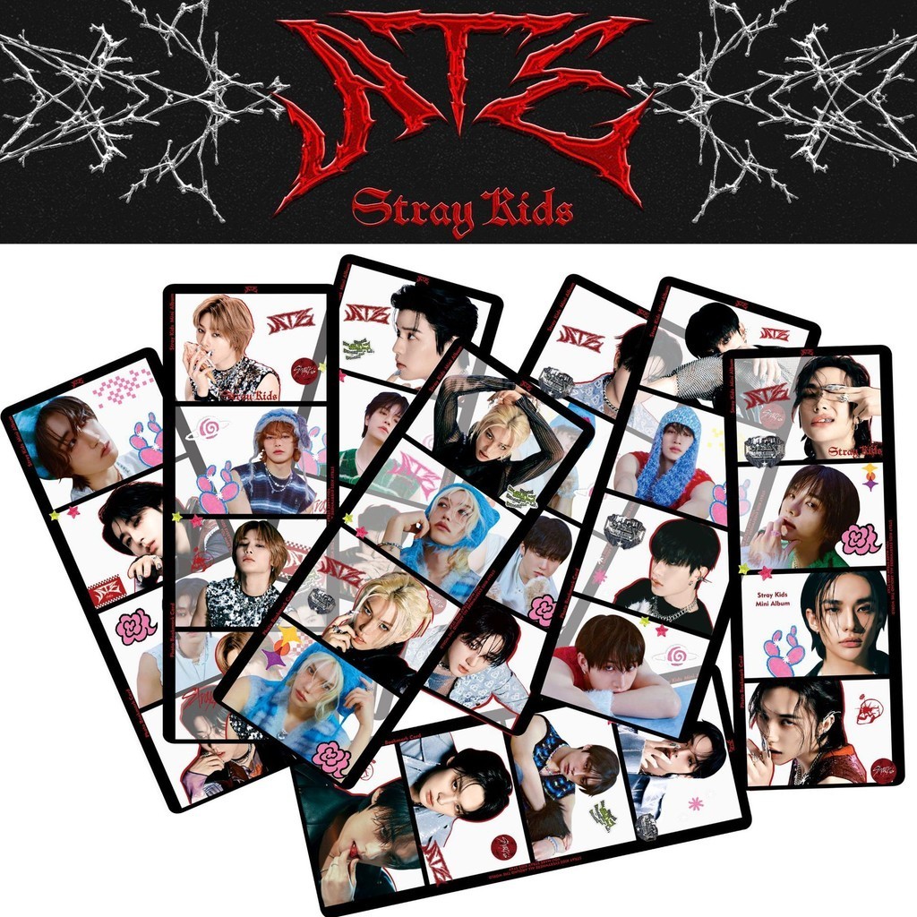 2-12pcs STRAY KIDS Lomo Cards ATE Album Bookmark 5-STAR Photocards ...