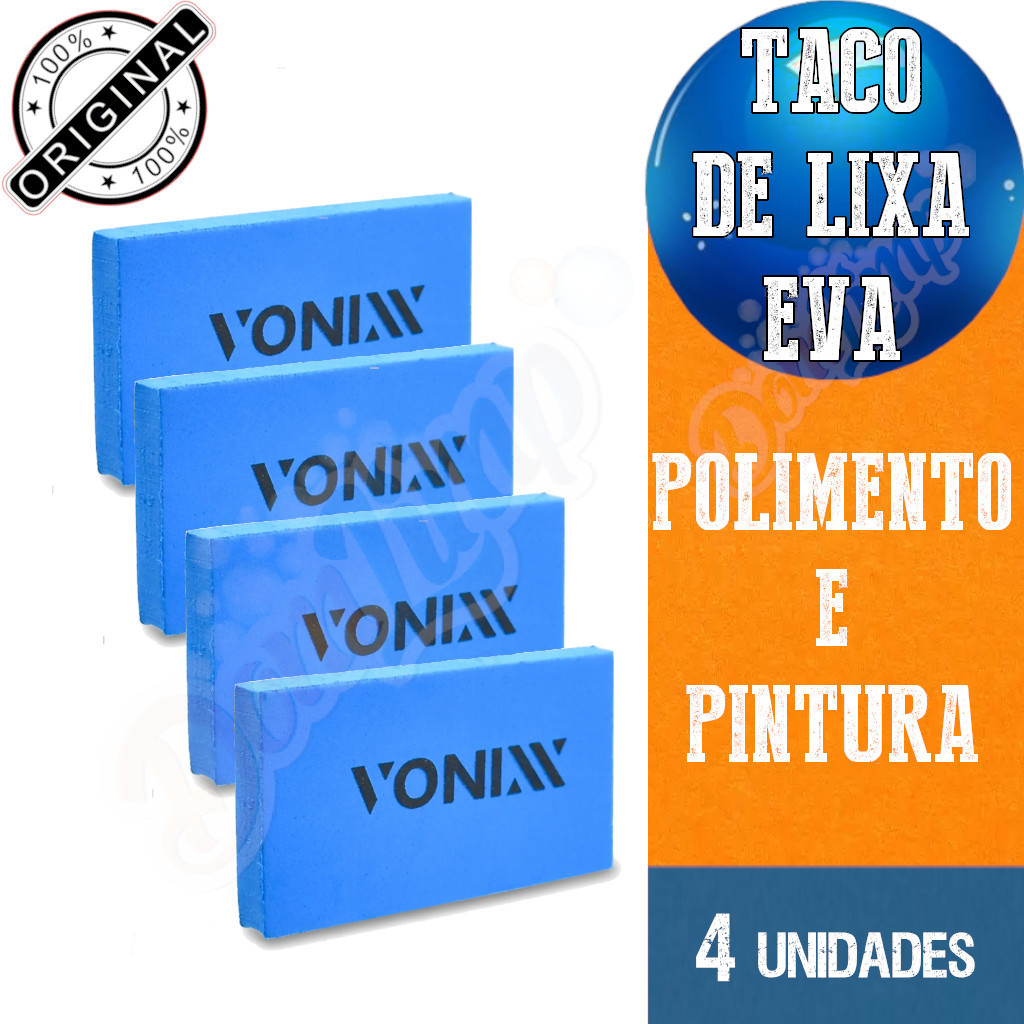 Kit 4 Taco Lixa 13 x 7cm. EVA - Vonixx | Shopee Brasil