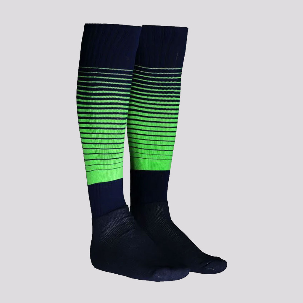 Meião Kanxa Profissional Degradê Marinho e Verde | Shopee Brasil