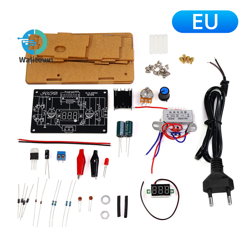 LM317 220V/110V Fonte De Alimentação Ajustável Kit DIY DC Módulo De ...