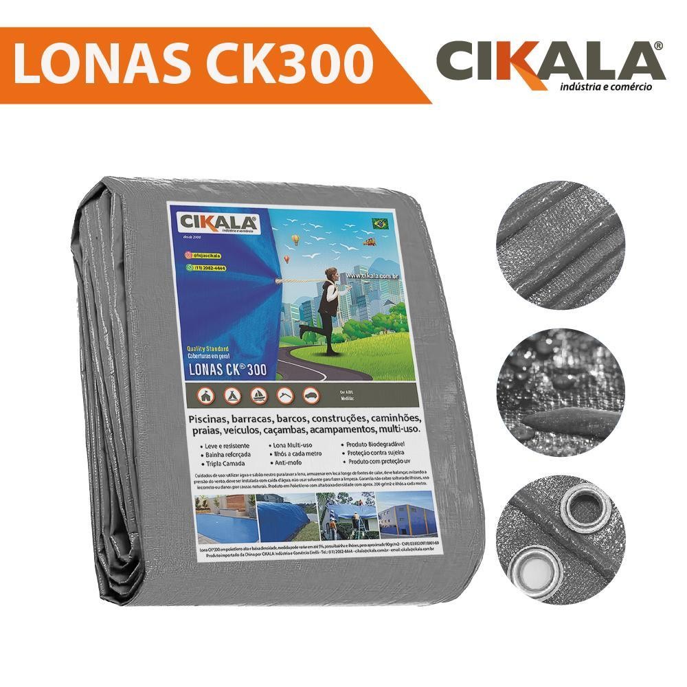 Lona CK300 Cobertura 6x2 Metros Cinza Impermeável | Shopee Brasil