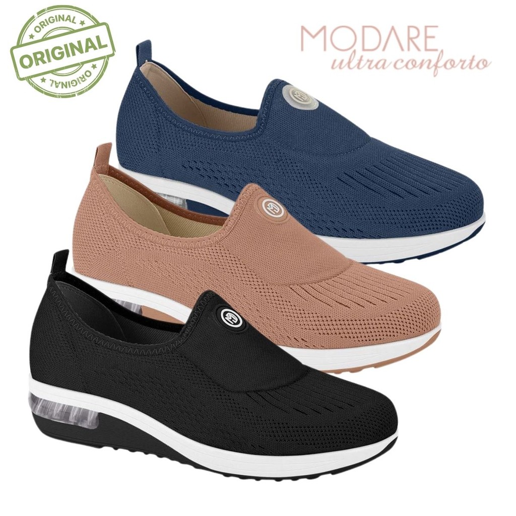 Tênis Modare UltraConforto Ortopédico Sem Cadarço | Shopee Brasil
