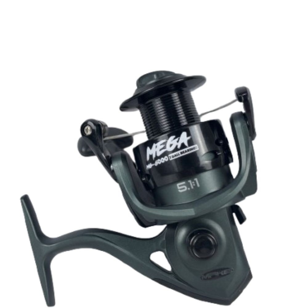 Molinete Mega 6000 7 Rolamentos Drag 11kg Verde Carretel Longo | Shopee Brasil