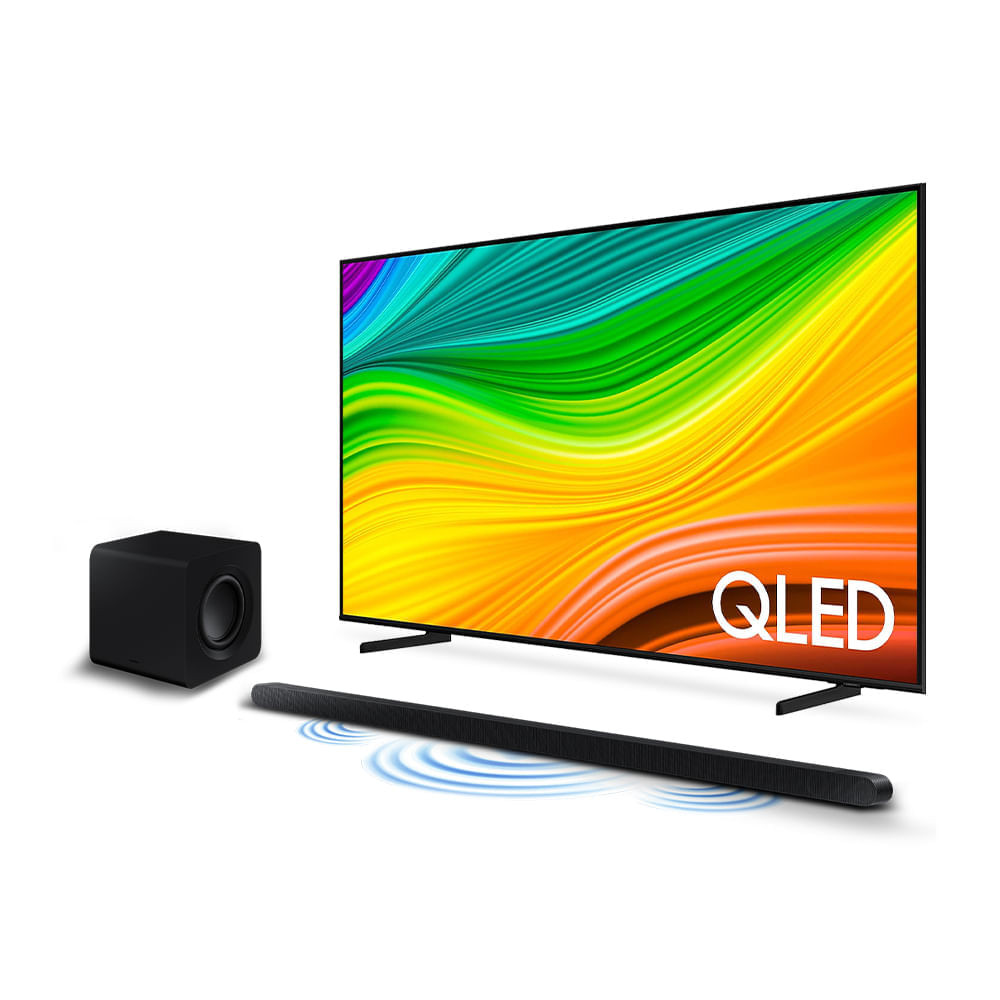 Smart TV 65" QLED 4K 65Q60D 2024 + Soundbar HW-S800D | Shopee Brasil