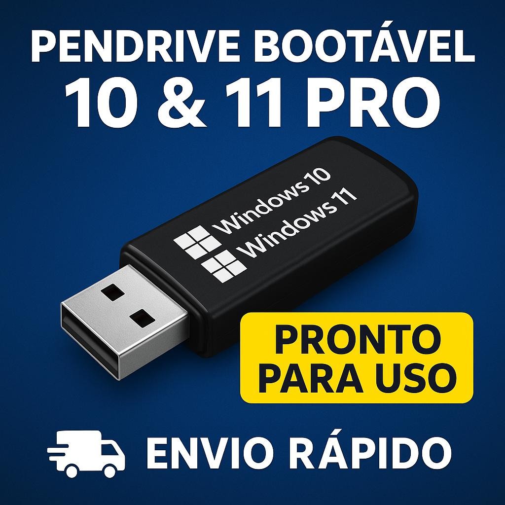 Pendrive Bootável Windows 10 e 11 Pro | Shopee Brasil
