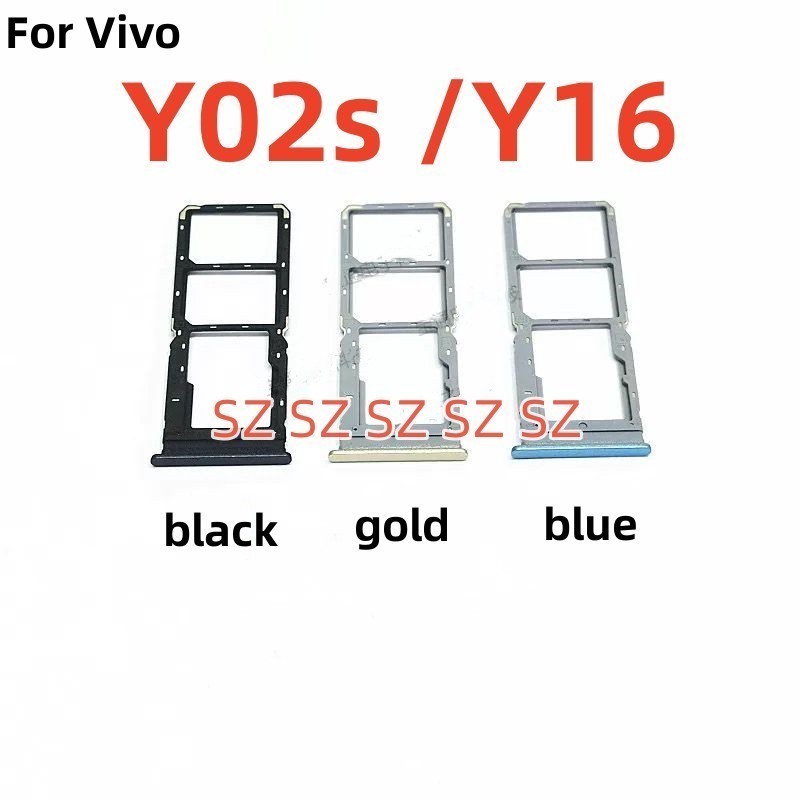 Bandeja De Cartão SIM Para Vivo Y02s Y02T Y02 Y02A Parte Do Porta-Placa ...