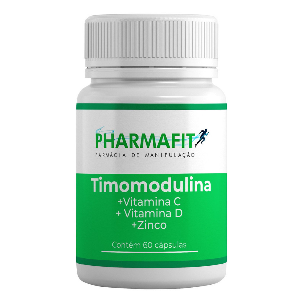 Timomodulina 80mg + Vit C 500mg+ Vit D 1.000ui + Zinco 20mg com 60 ...