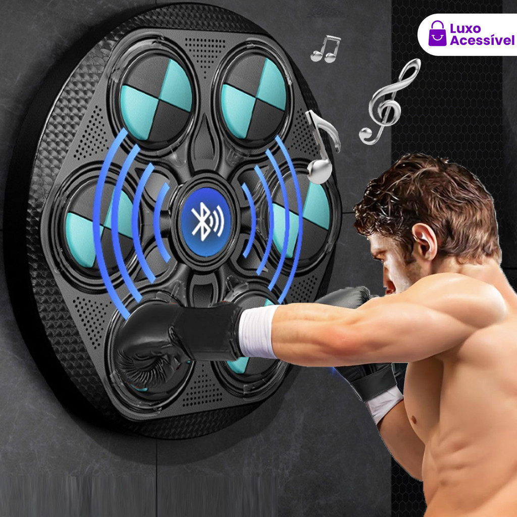 Adulto Criança Máquina De Boxe Eletrônico Música Boxe Parede Com Luvas ...