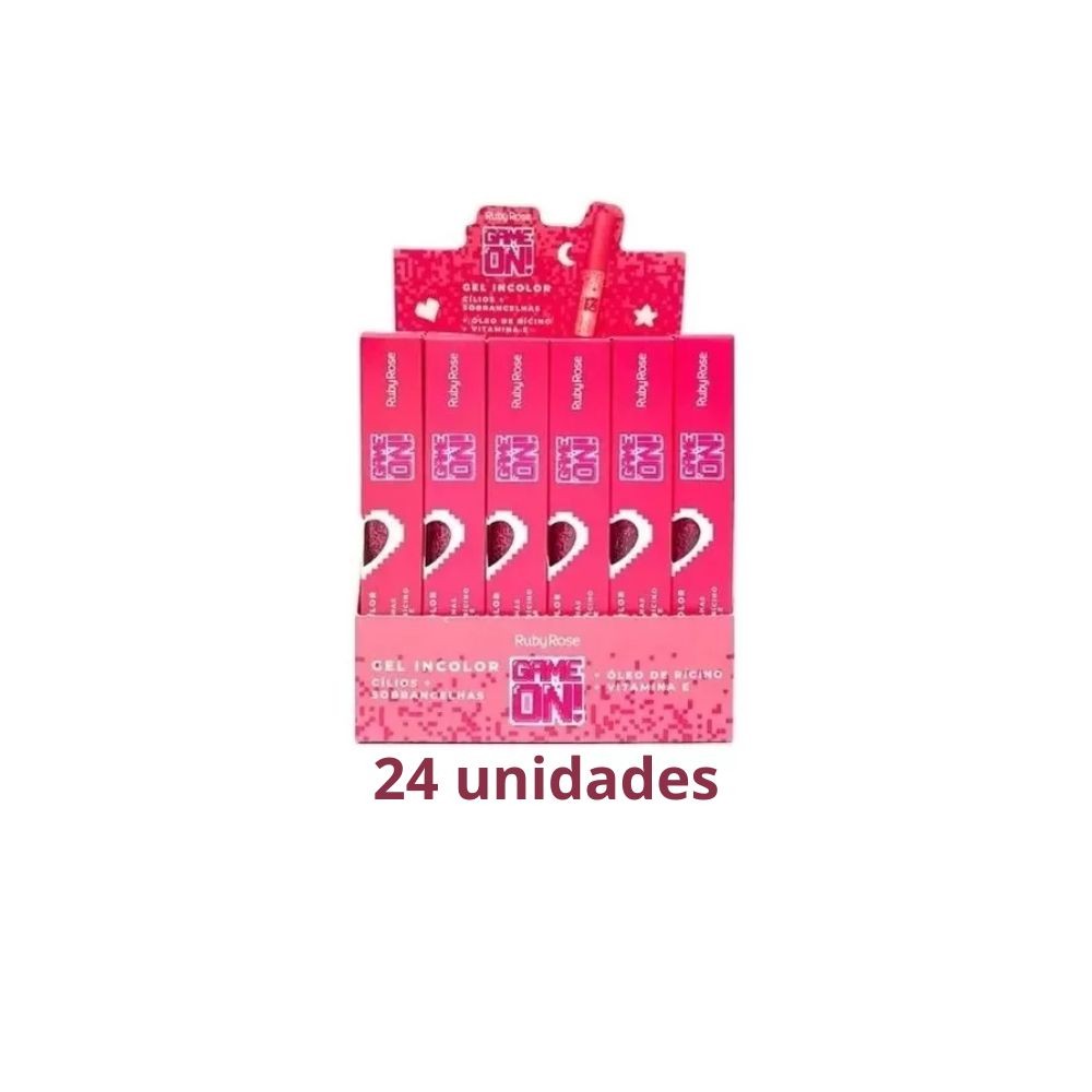 Box Fechado Rímel Máscara de Cílios Game On Gel Incolor Ruby Rose Caixa ...