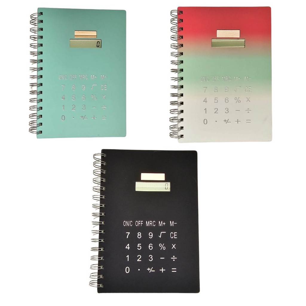 Caderno com Calculadora Solar - A5 | Shopee Brasil