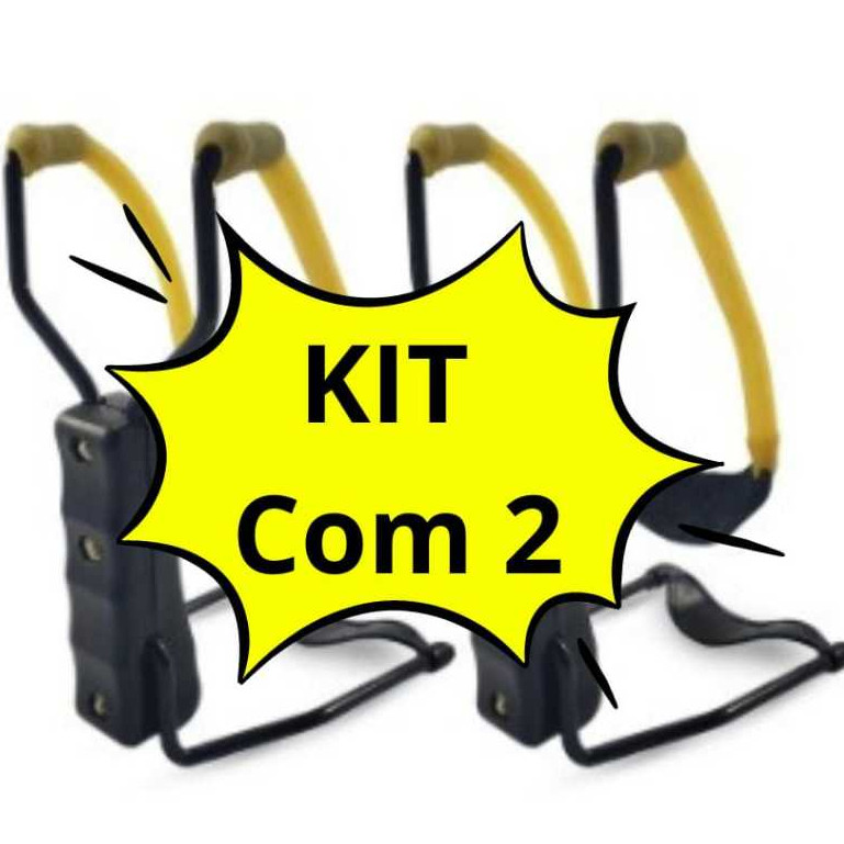 KIT COM 2 Estilingue NOVO Mais Forte Profissional com apoio de pulso ...