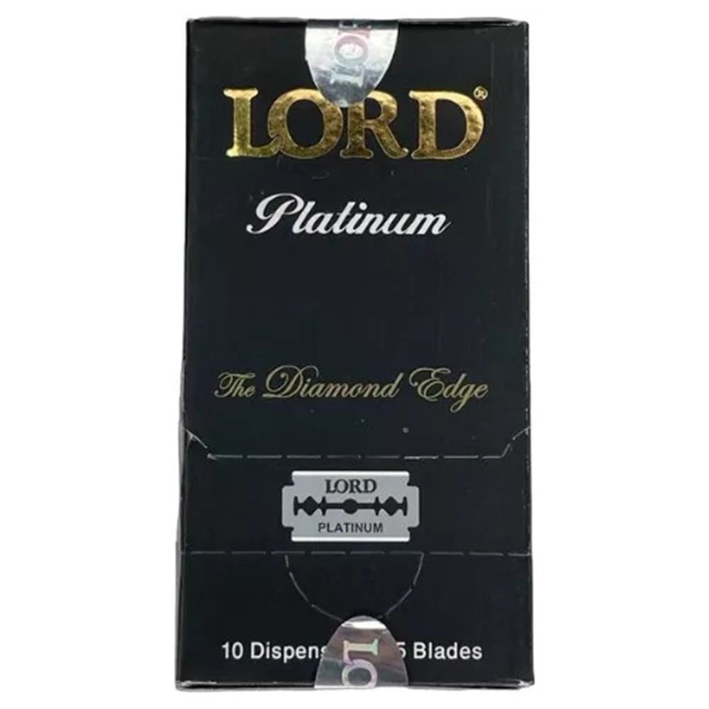Lamina de Barbear Lord Preta Platinum C/50und Inteira cod 613 | Shopee Brasil