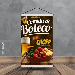 Banner Comida de Boteco 60x40cm | Shopee Brasil